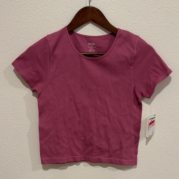 Elodie | Tops | Elodie Ribbed Crop Top Berry | Poshmark